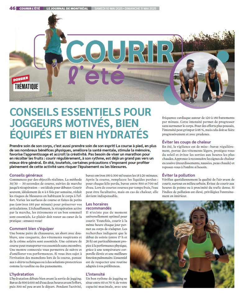 Courir l'été | Le Journal de Montréal | Je Magazine