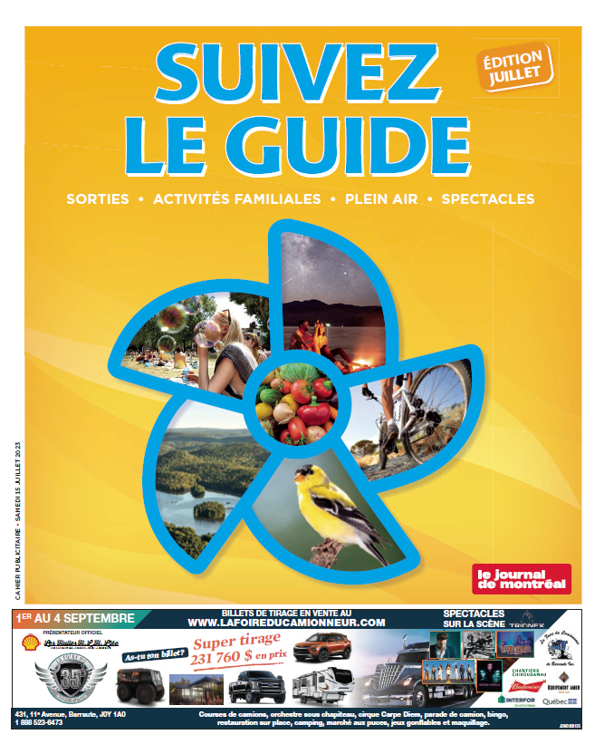 Suivez le guide - Juillet | Le Journal de Montréal | Je Magazine