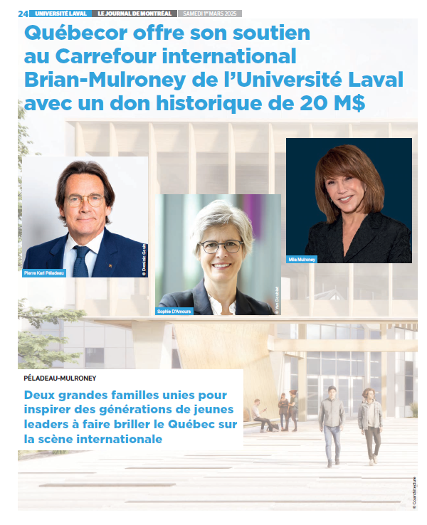 Université Laval| Le Journal de Montréal | Je Magazine