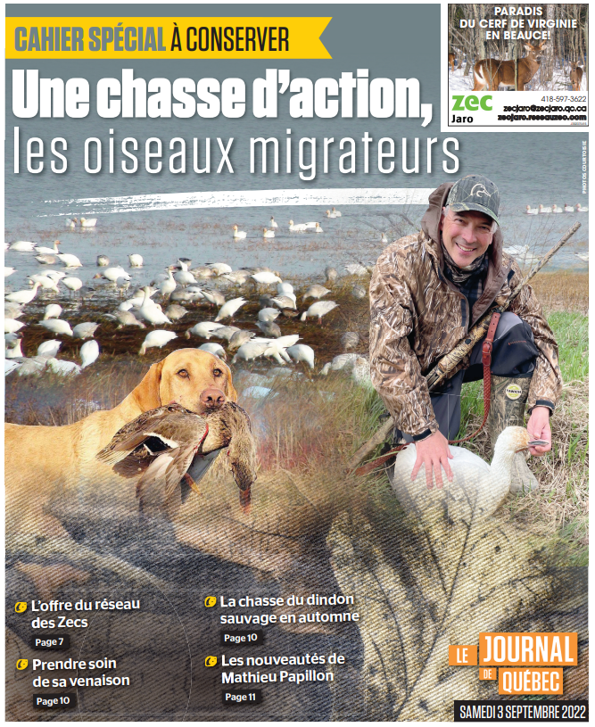 Une chasse d'action, les oiseaux migrateurs | Le Journal de Québec | Je Magazine