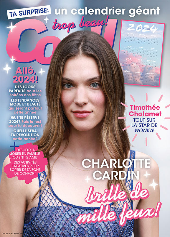 Vol.27 no.09 | Charlotte Cardin | Janvier 2024 | Cool! | Je Magazine