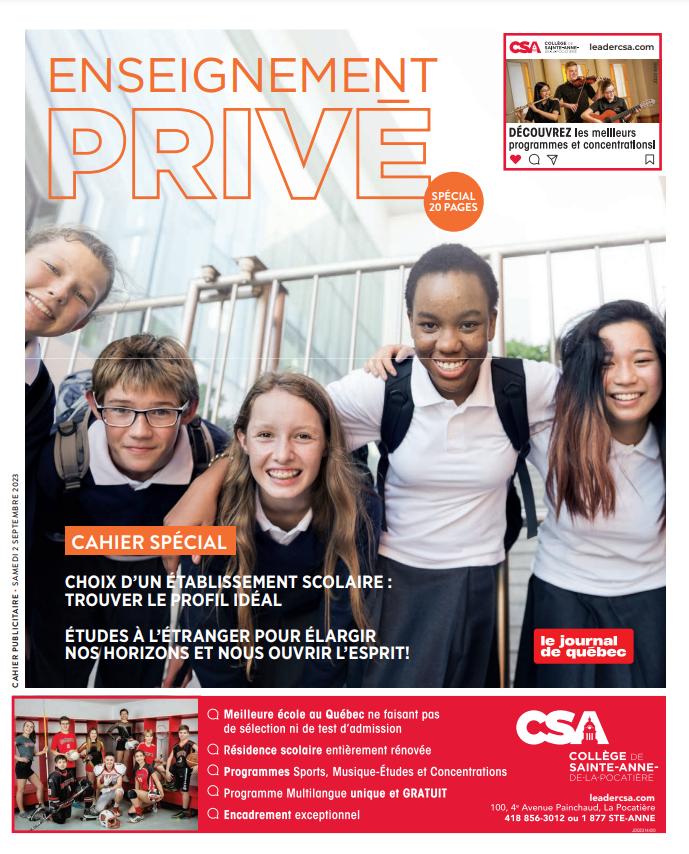 Enseignement privé | Le Journal de Québec | Je Magazine